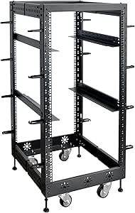Amazon.com: RIVECO 22U 19” Adjustable Depth Server Rack Support Up to 1700LBS Floor Standing 4 ...
