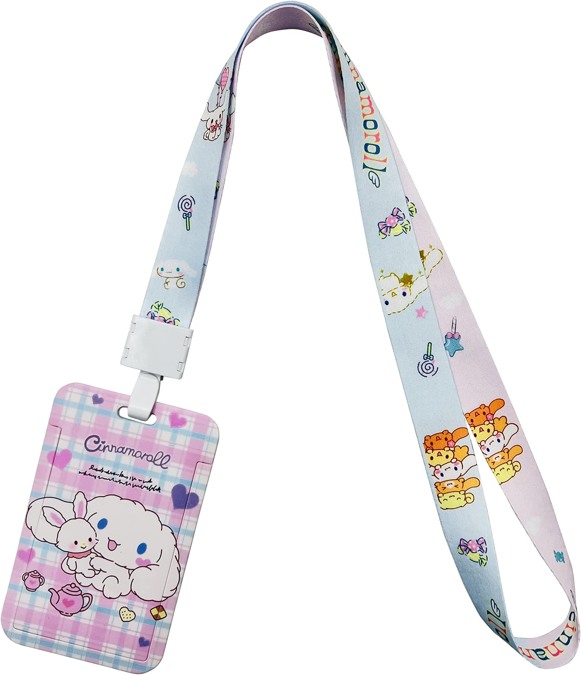 Amazon.com : Cartoon Lanyard with ID Badges Holder for Women, Girls ...