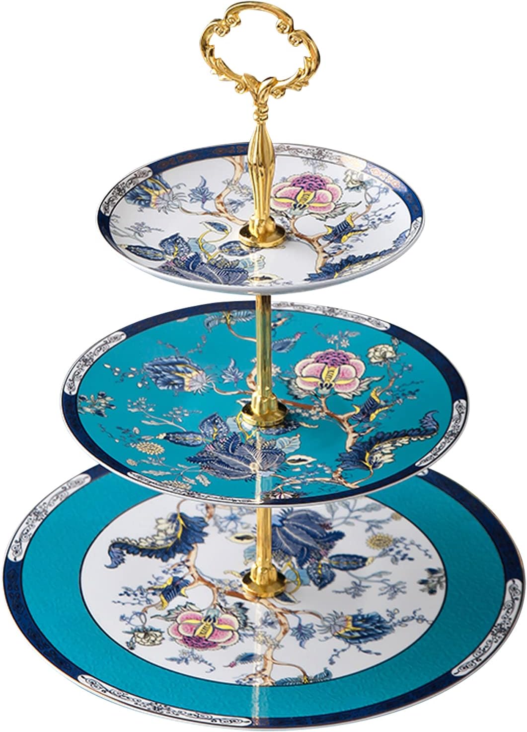 Amazon.com: ACMLIFE Porcelain Cake Stand Ceramic Cupcake Stand with ...