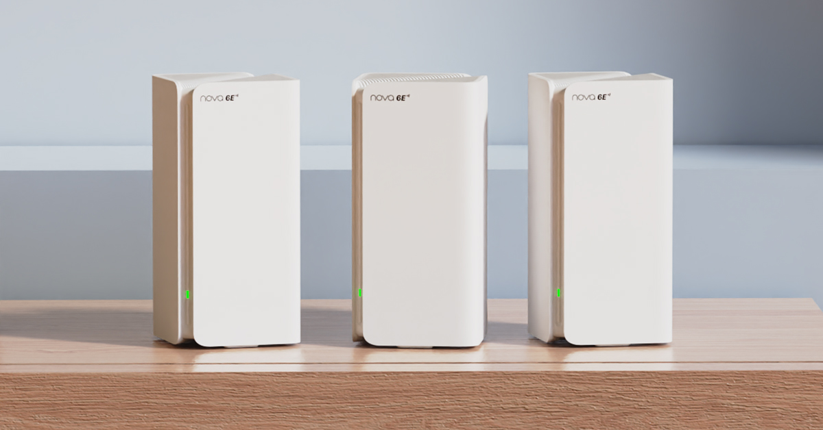 Snapklik.com : AXE5700 Mesh WiFi 6E System Nova MX21 Pro - Up To 7300 ...