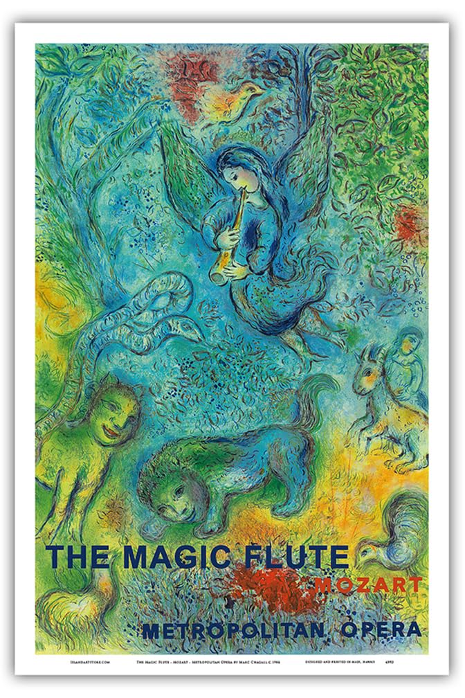 The Magic Flute - Mozart - Metropolitan Opera - Vintage Advertising ...