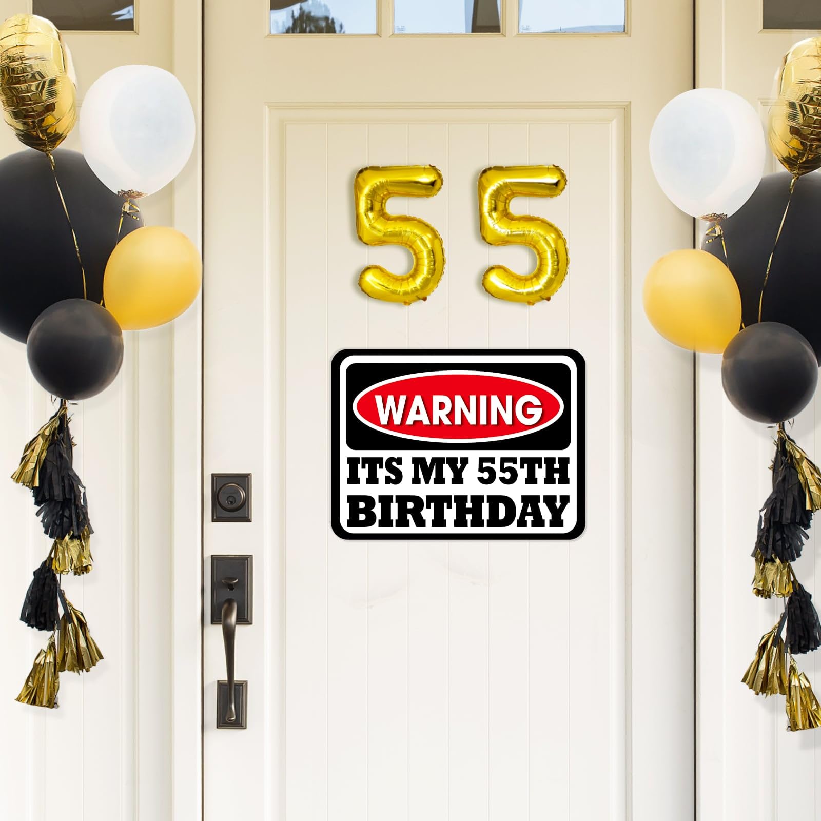 Snapklik.com : 55th Birthday Party Decorations - 9PCS Wall Signs Funny ...