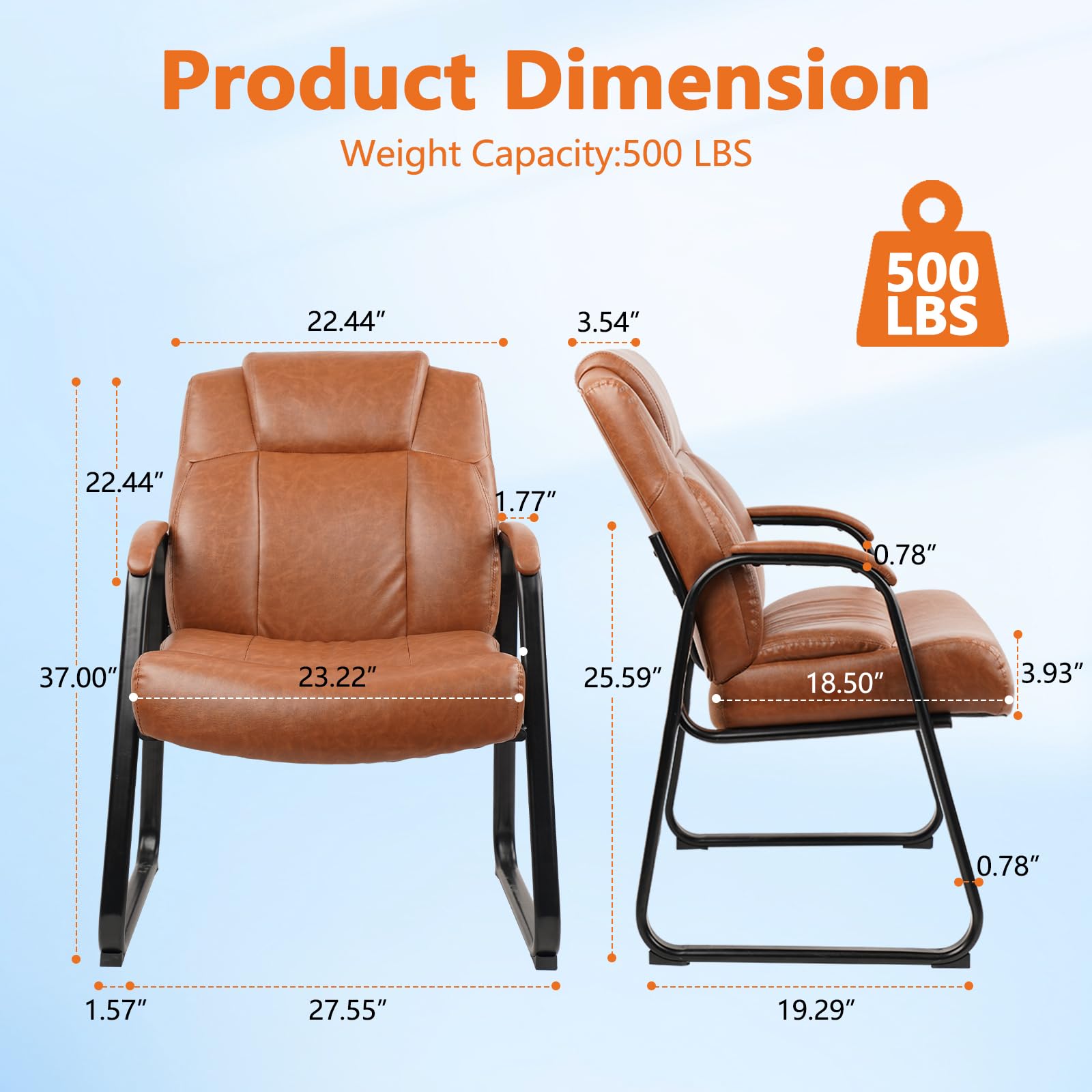 Armless Chair Office Reception