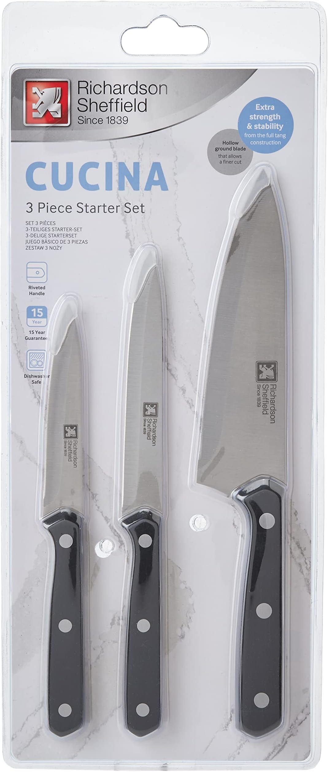 Amazon.com: RICHARDSON SHEFFIELD New Laser 5pc Knife Set: Home & Kitchen