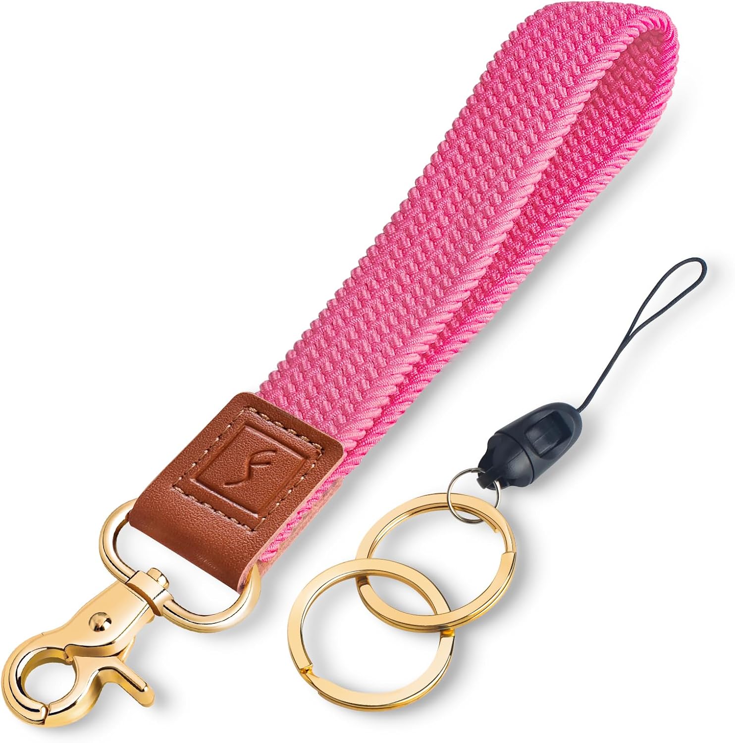 Amazon.com: Fishent Braided Wristlet Keychain, Cute Wrist Lanyards for ...