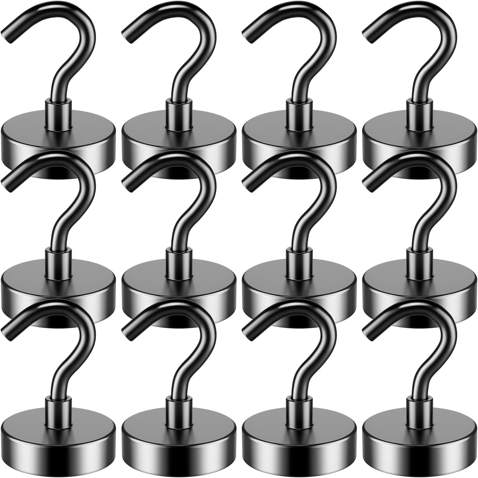 Amazon.com: FINDMAG 12 Pack 50lbs Magnetic Hooks, Heavy Duty Neodymium ...