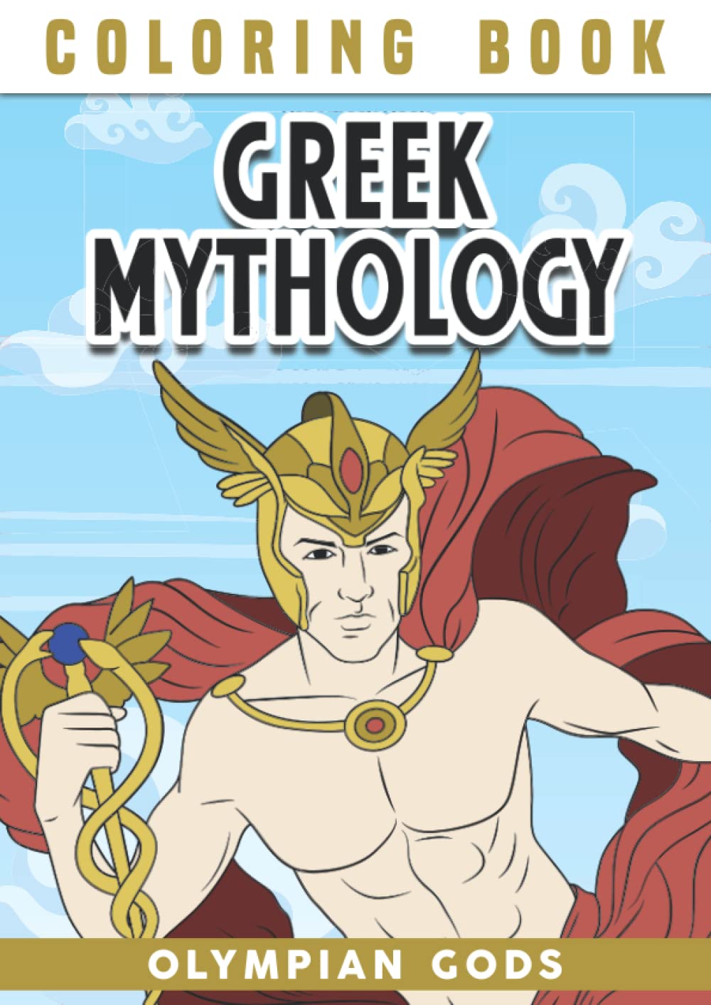 Greek Mythology Coloring Book Olympian Gods For Kids And Teens ...