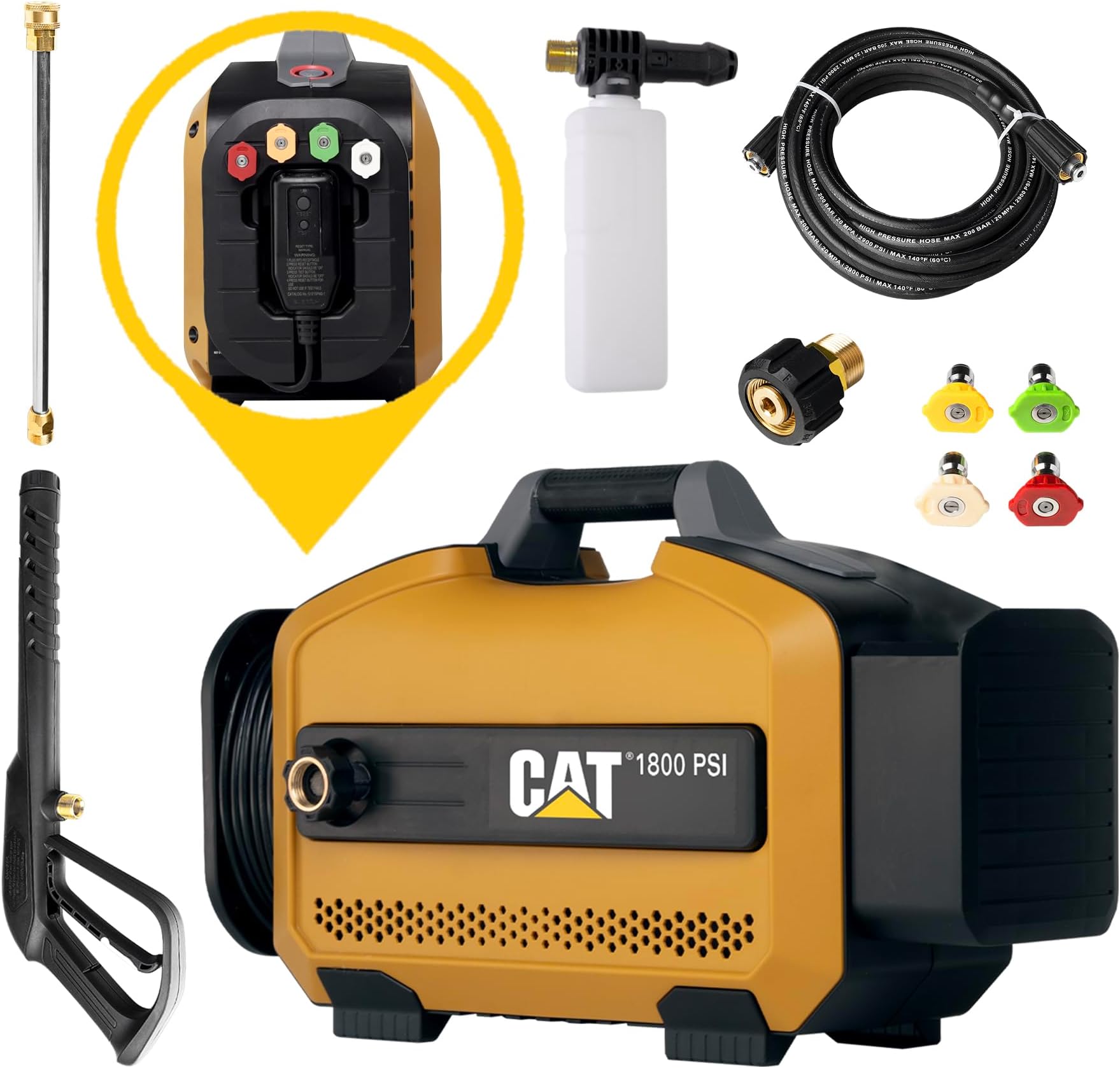 Amazon.com : AVA GO P45 Pressure Washer XL, 1800 Max PSI 2.0 Max GPM ...