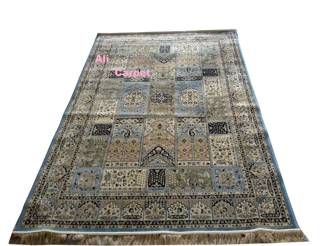 Buy Ali Carpet Silk Traditional New Kashmiri Silk Carpet for Living ...