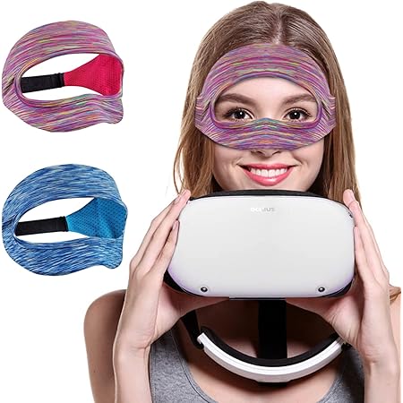 Amazon.com: 100 Pack White Disposable VR Face Covers Sanitary VR Mask ...