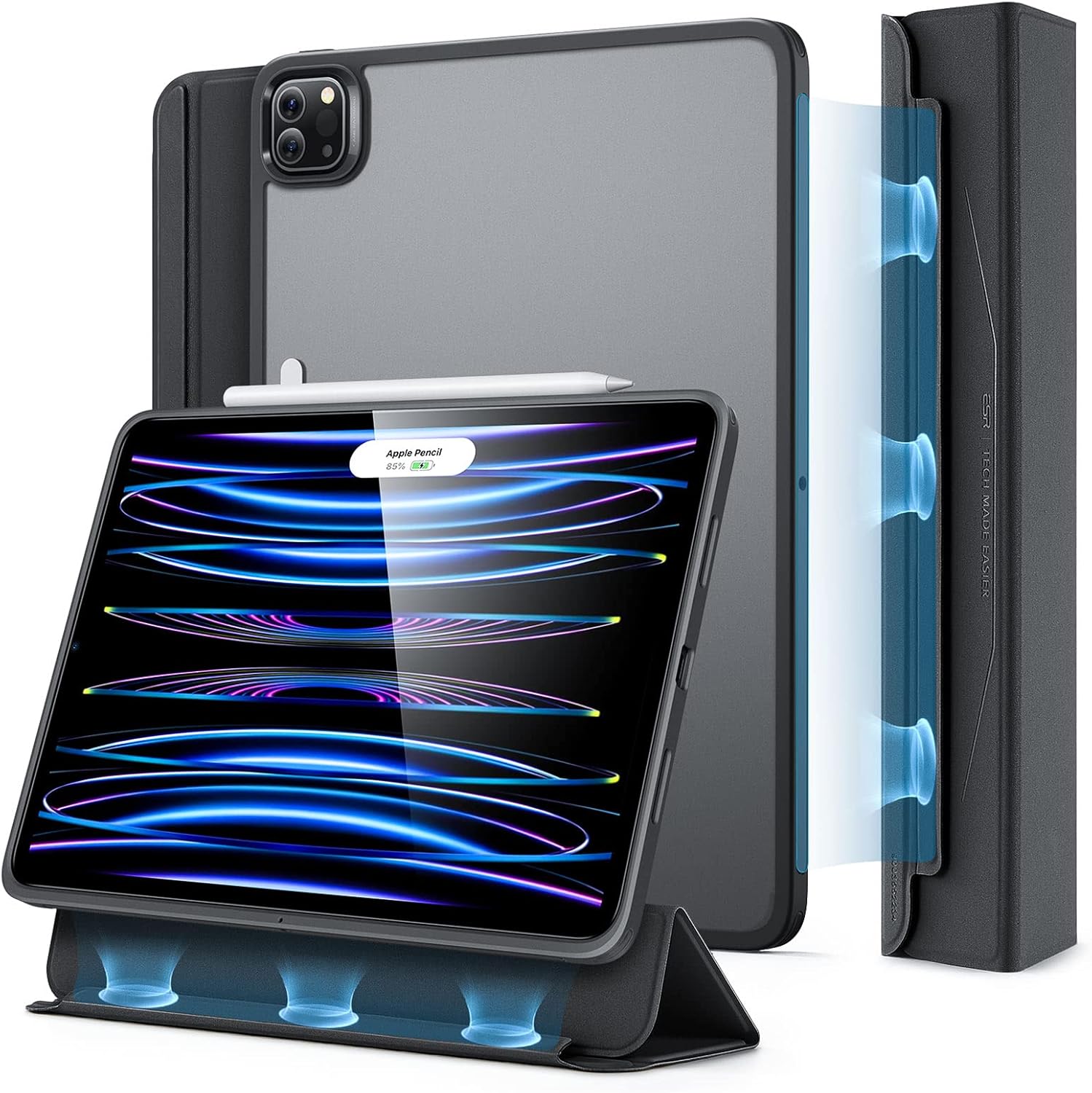 ESR Coque à Trois Volets Ascend Hybrid avec iPad Pro 11 Pouces (2022/ ...