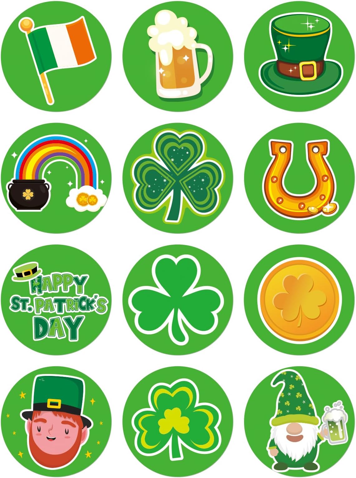 Amazon.com: St. Patrick's Day Stickers for Kids - 360 Pcs Shamrock ...