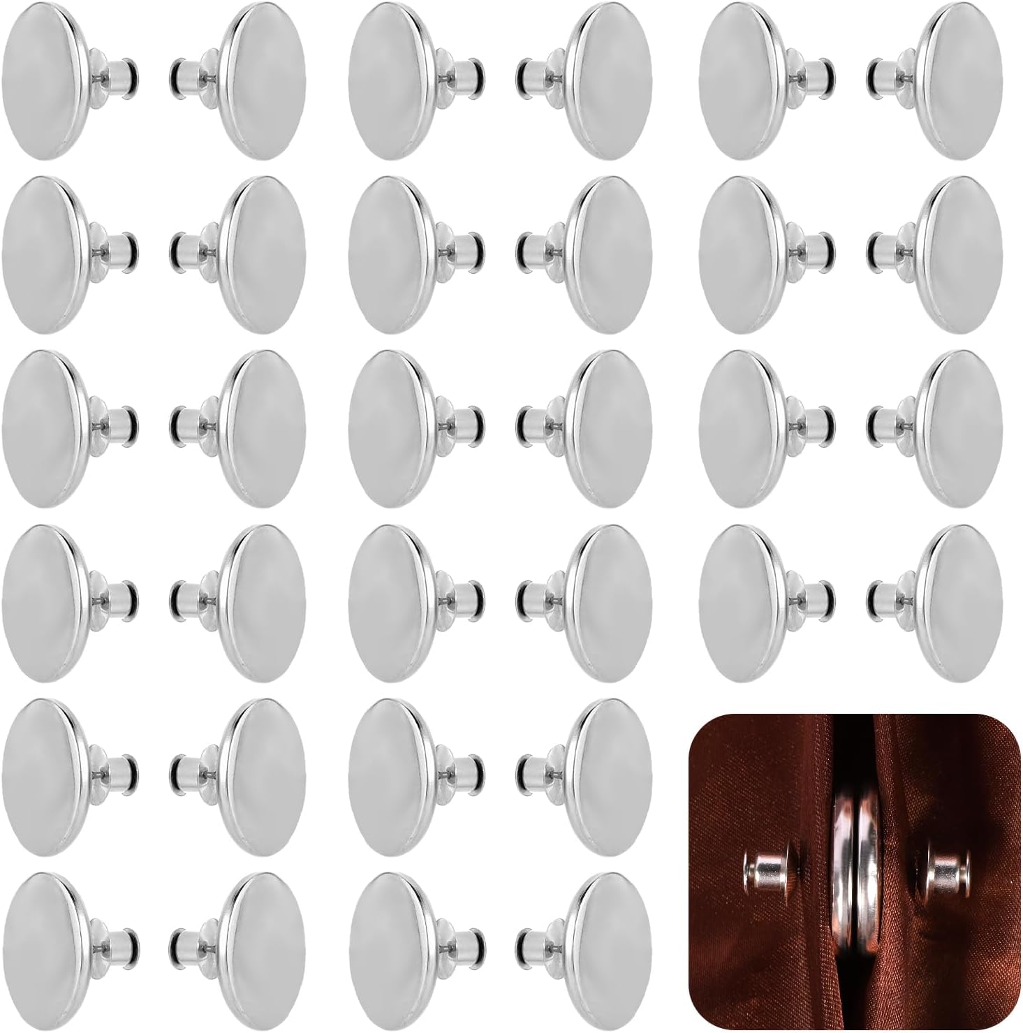 Amazon.com: 16 Pairs Shower Curtain Magnets, Magnetic Curtain Clips ...