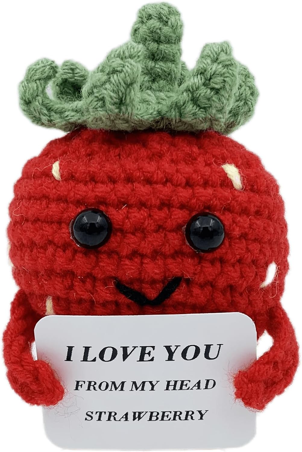Amazon.com: Gkuzus Positive Strawberry Potato Doll Mini Funny Wool ...