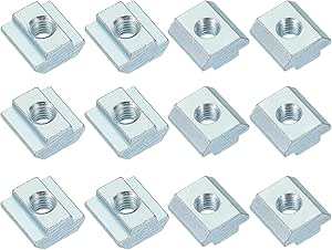 Amazon.com: PATIKIL M10 Sliding T Nuts, 12 Pcs Hammer Head Fastener Nut Thread T Slide Drop in ...