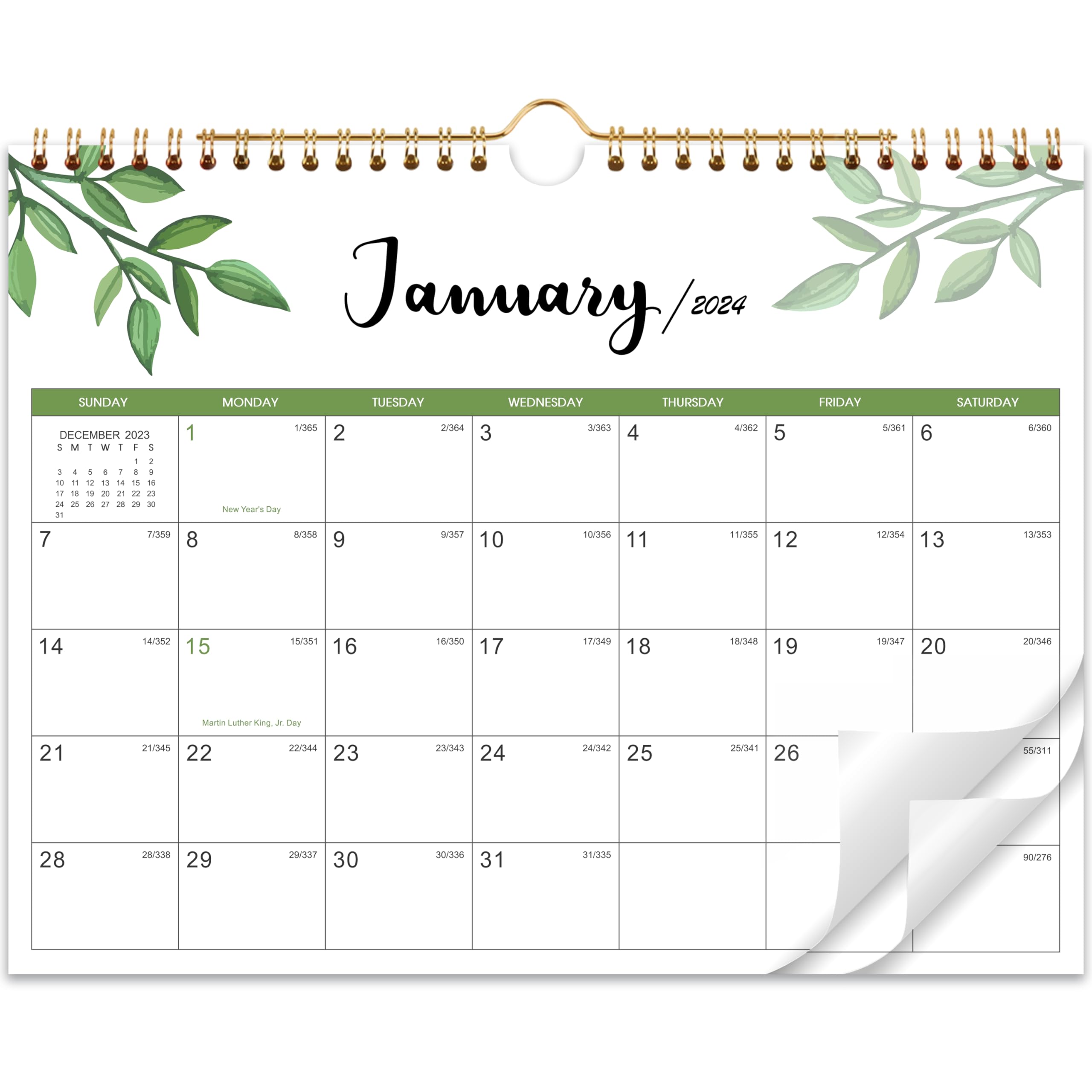 Snapklik.com : Calendar 2024 - Wall Calendar 2024 Includes Jan 2024 - Dec 2024, 11 X 8.4, 2024 ...
