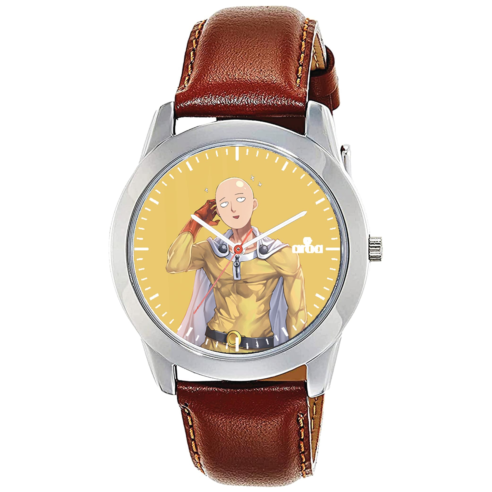 Buy AROA Watch for Men with Saitama One Punch Model :1266 in Steel ...