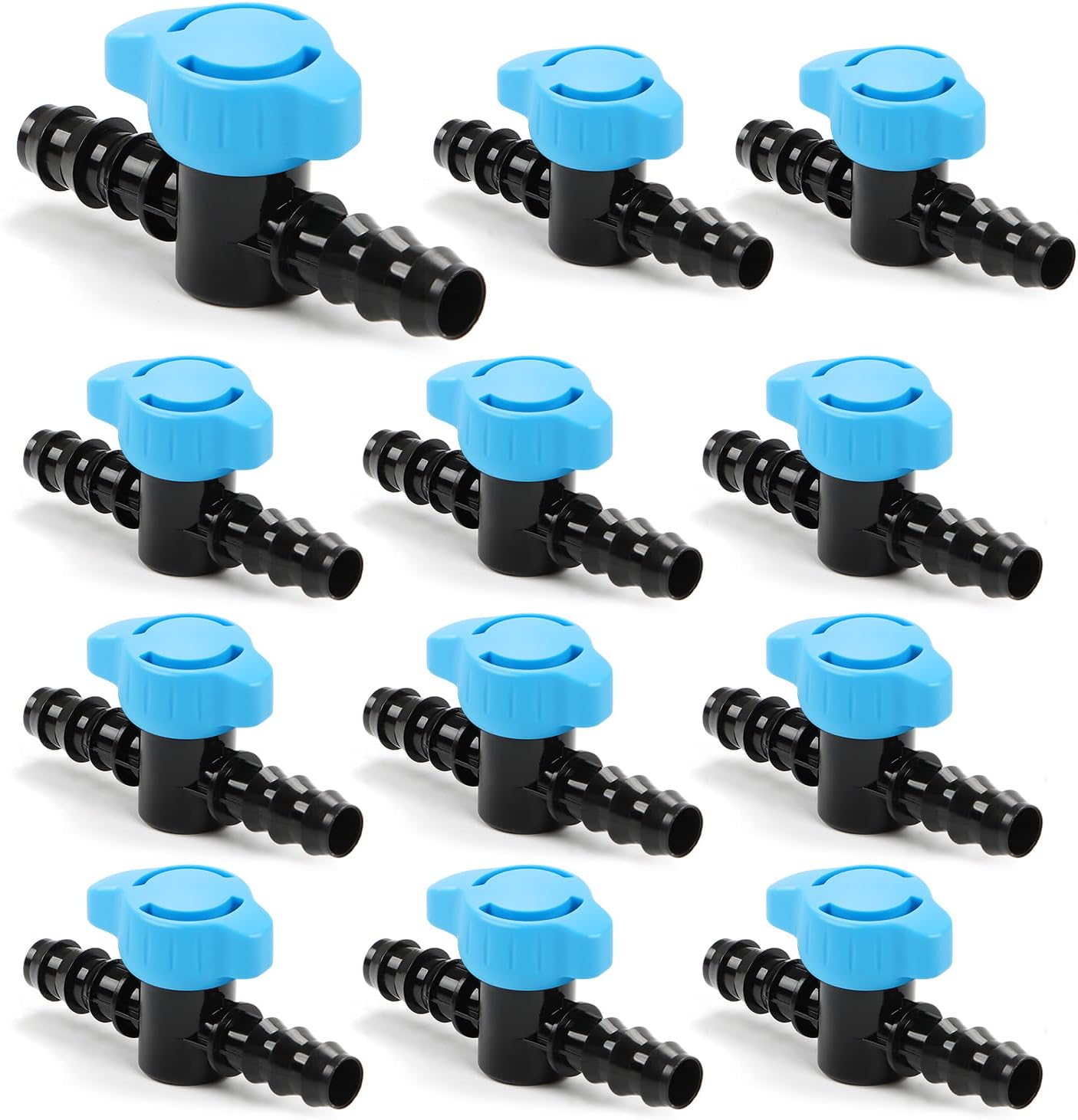 Amazon.com: Copadri 12 Pack Drip Irrigation 1/2 inch Shut Off Valve ...