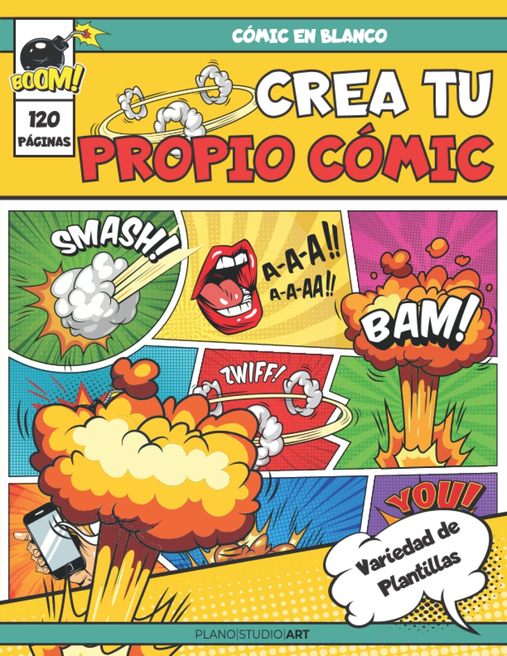Buy Crea Tu Propio Cómic con Variedad de illas: Un libro de dibujar y ...