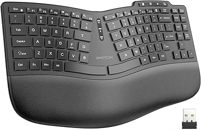 Amazon.com: X9 Performance Ergonomic Wireless Keyboard with Trackball ...