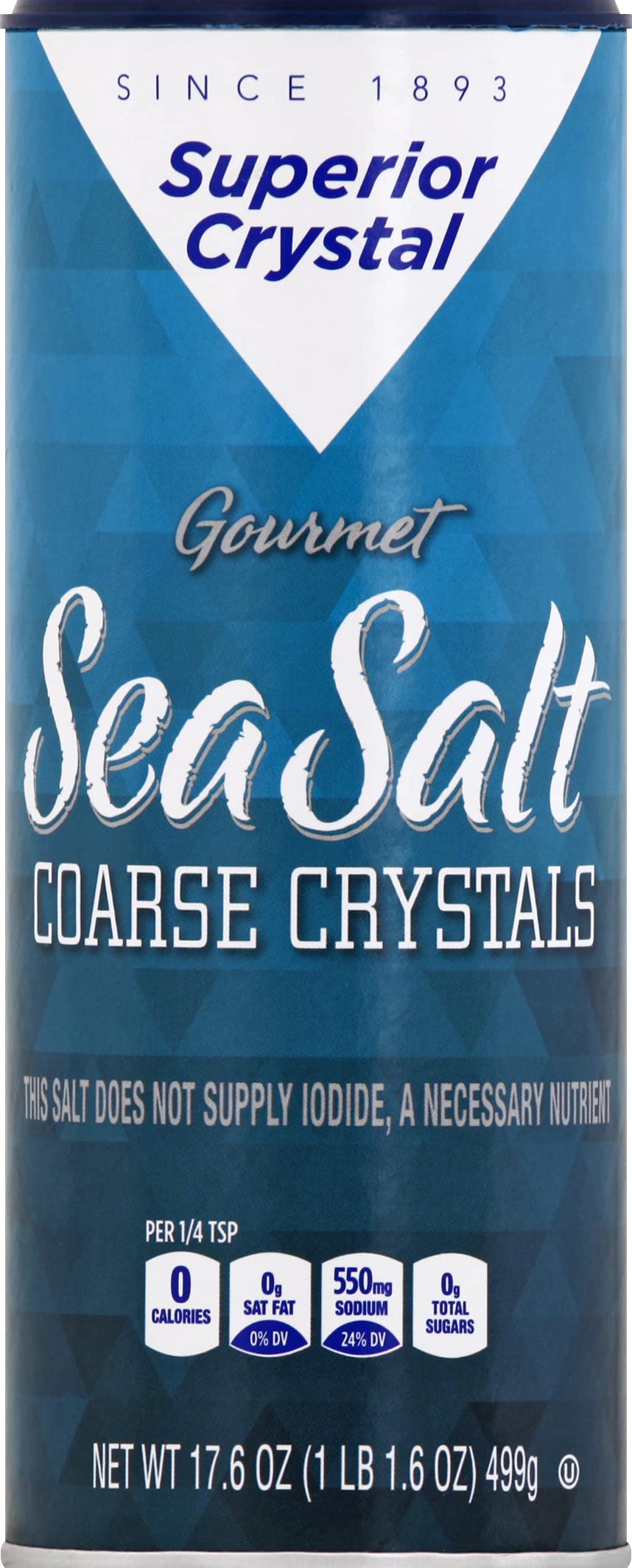Amazon.com : Superior Crystal, Sea Salt Coarse Crystals, 17.6 Ounce ...