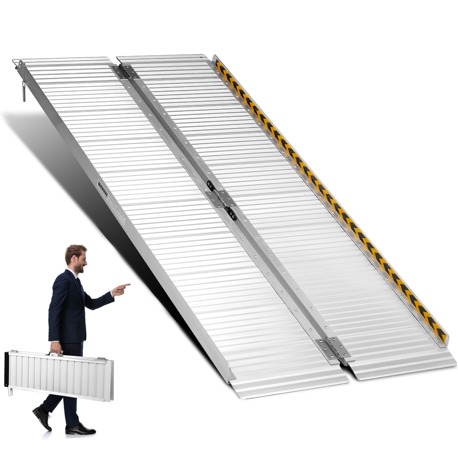 Snapklik.com : 6ft Wheelchair Ramp Portable Non-Skid Threshold Ramp ...