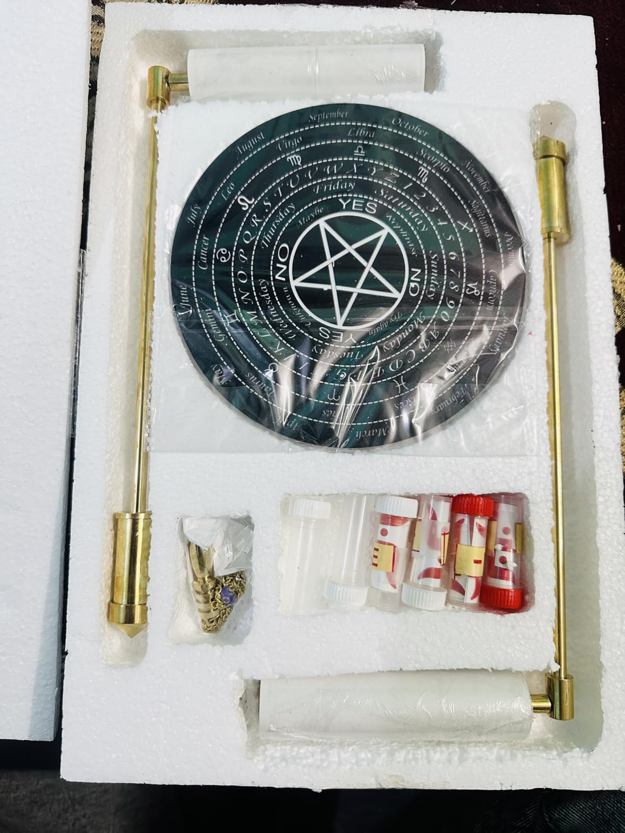 TREE MAISON CORONATING HOMES Brass Dowsing L Rods Pair Plastic Handle ...