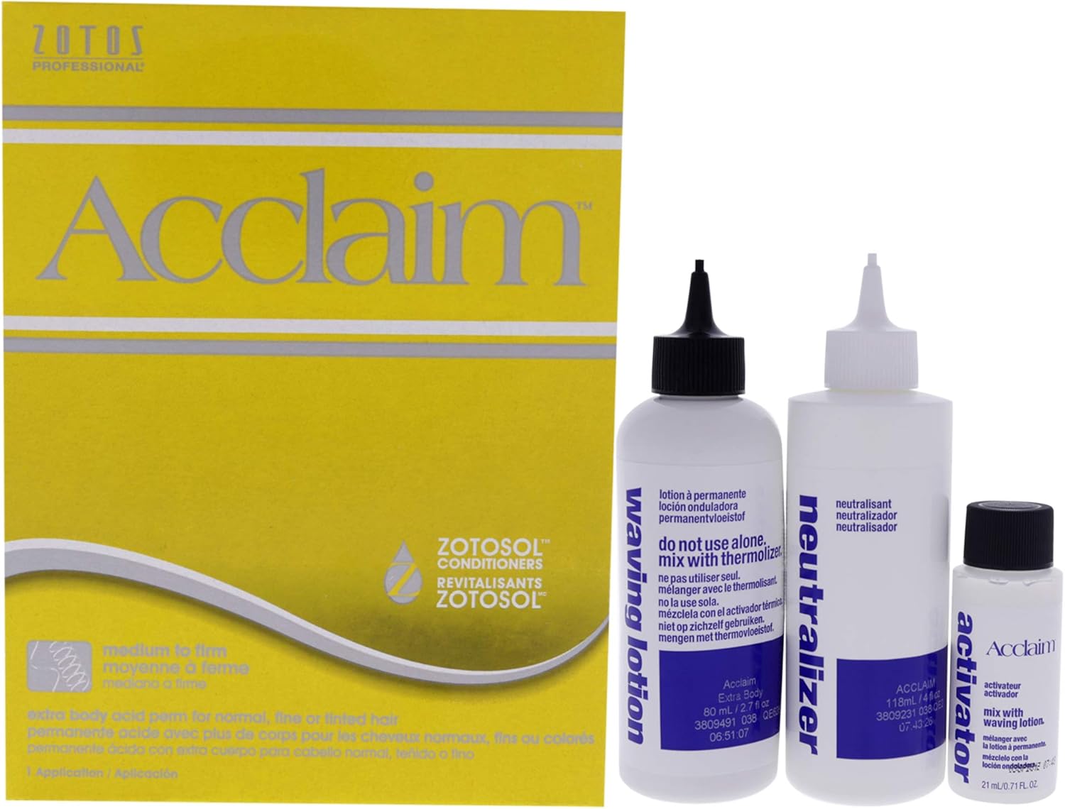 Zotos Acclaim Extra Body Acid Perm : Amazon.ca: Beauty & Personal Care