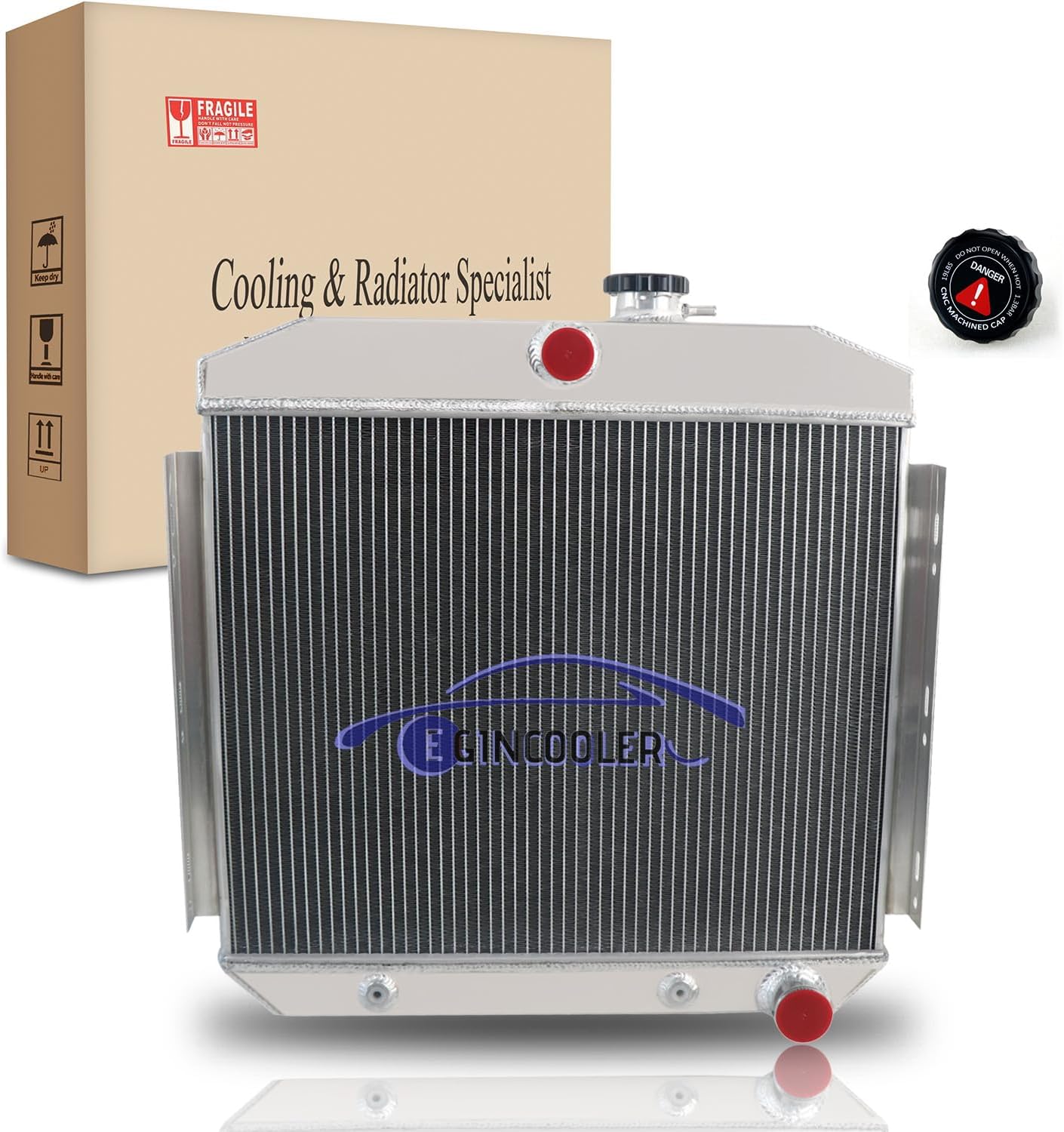 Amazon.com: EGINCOOLER 3 Row Core Radiator for 1955 1956 1957 Chevy Bel ...