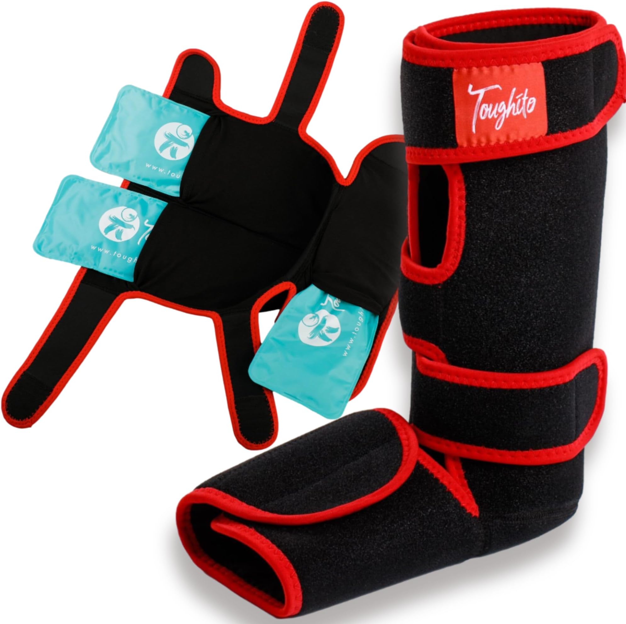 Amazon.com: Ankle Ice Pack Wrap for Swelling - Compression Foot & Ankle ...
