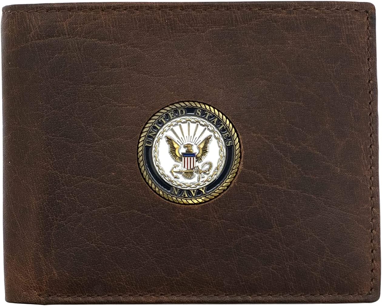 Amazon.com: Rugged Rare Officially Licensed US NAVY Medallion Trifold ...