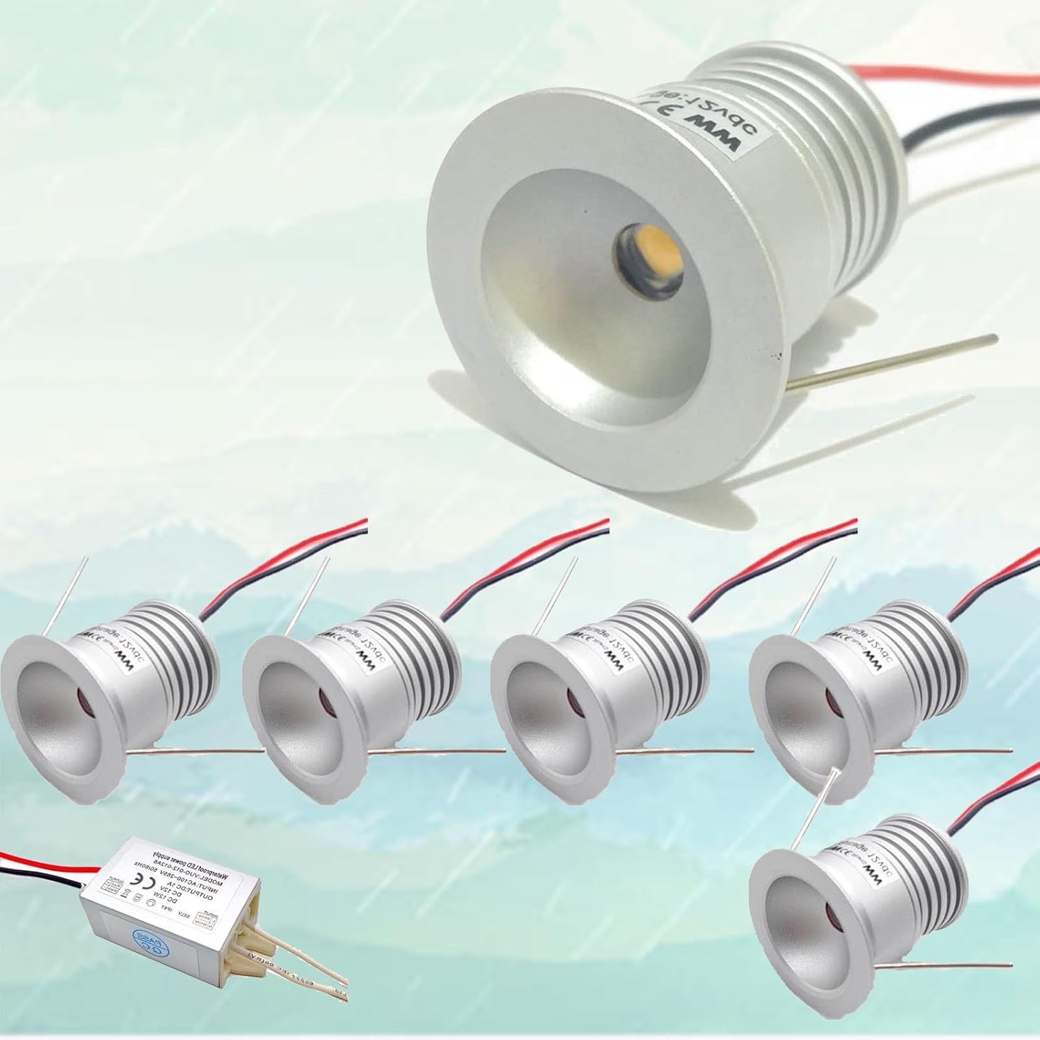 Amazon.com: Mini 12v Recessed Led Light - 1W IP65 Mini Spot Led 25mm ...