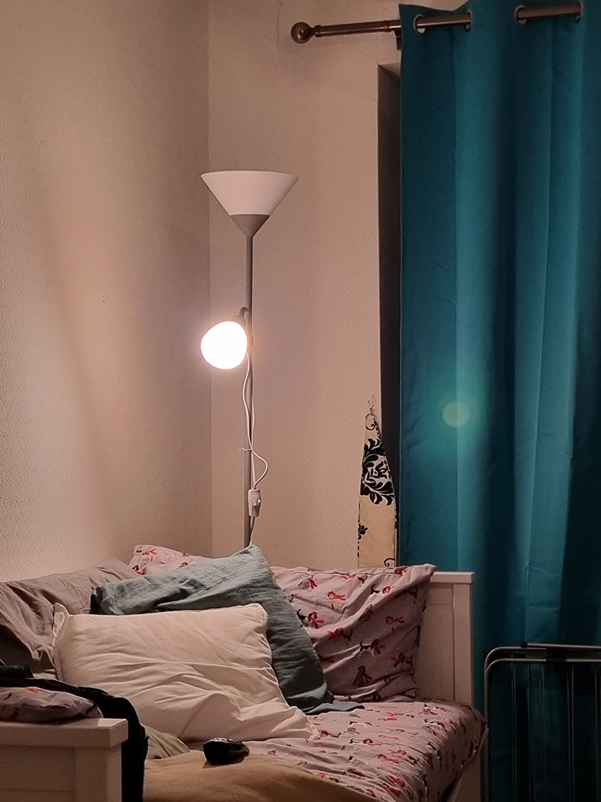 Modern Grey 2 Head Mother and Child Reading Floor Lamp, Standing Floor ...