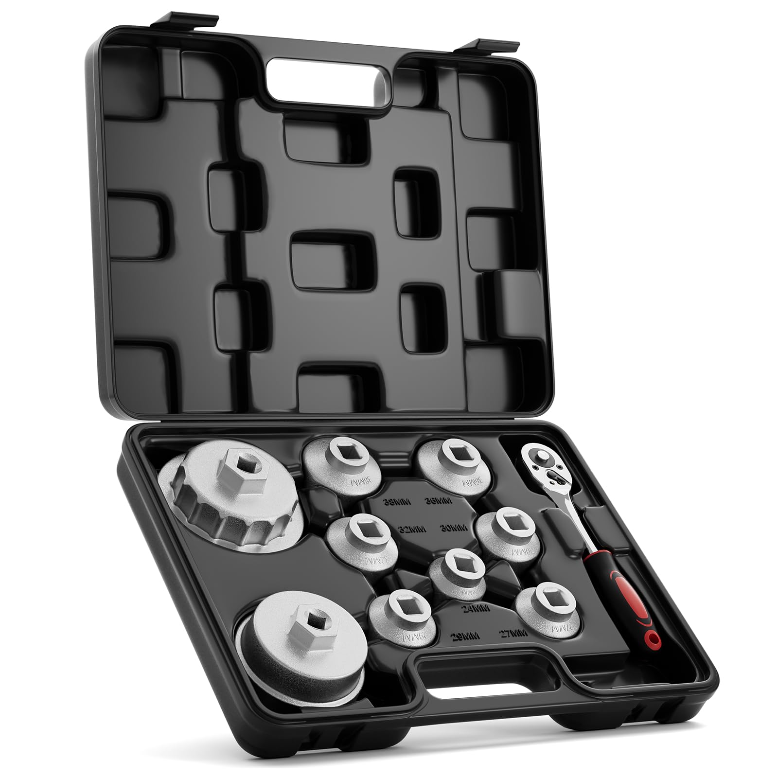 Amazon.com: HTOMT Oil Filter Wrench Set, 10pcs Oil Filter Socket Set, 3 ...