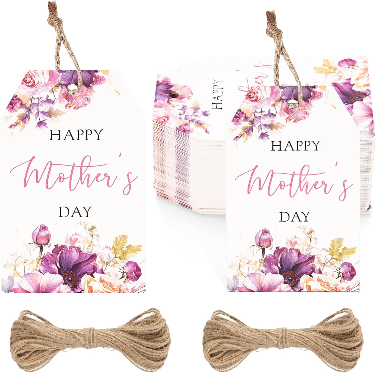 Amazon.com : jijAcraft Mothers Day Tags,Mothers Day Gift Tags,100Pcs ...