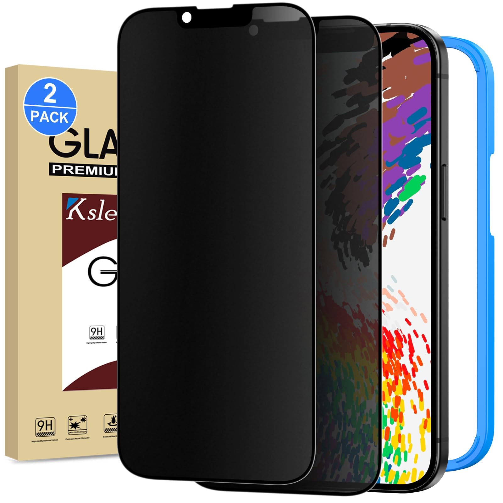 Snapklik.com : Ksleri 2 Pack Matte Privacy Screen Protector For iPhone ...