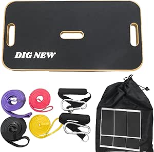 Amazon.com : Wooden Resistance Band Foot Plate,Exercise Platform with ...