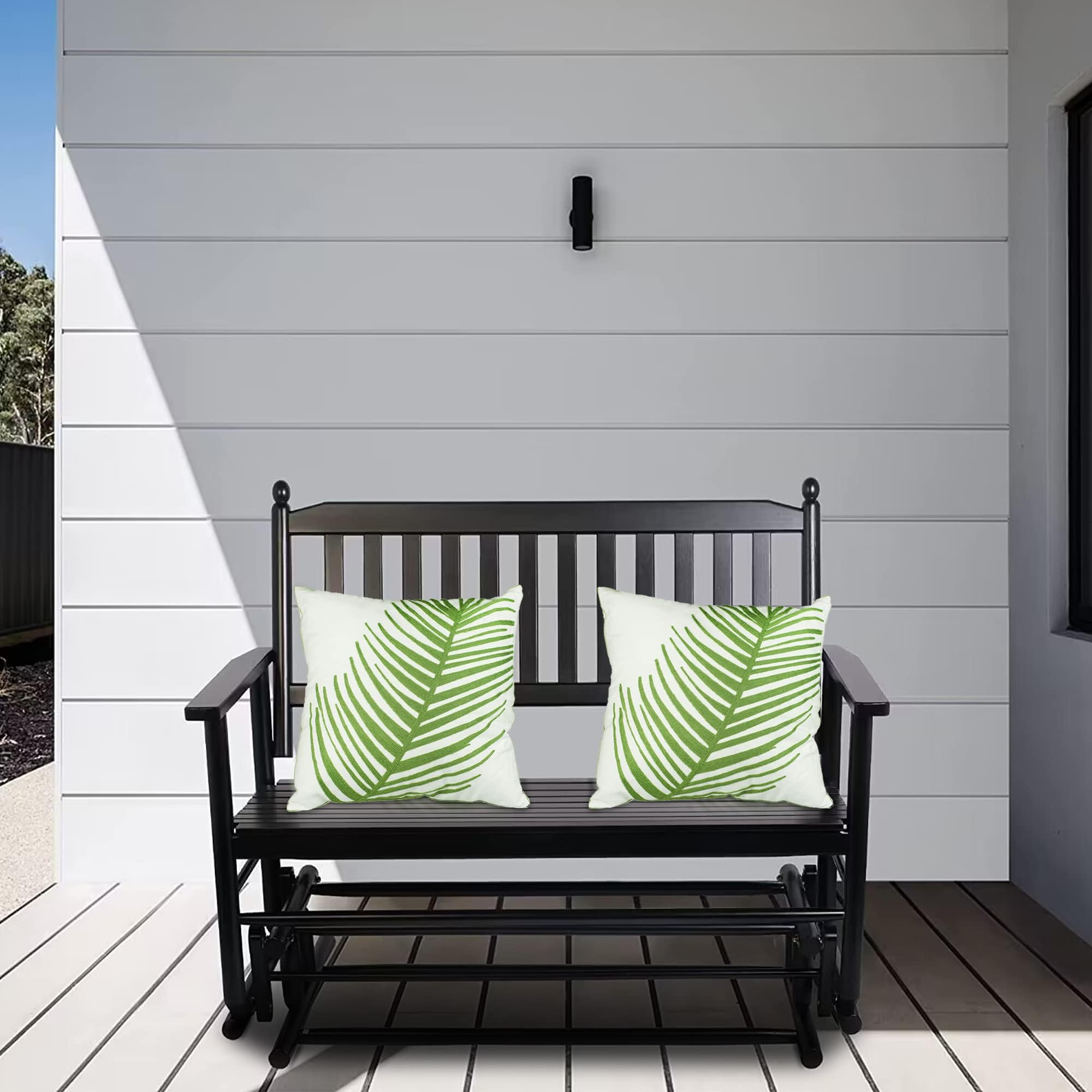 Amazon.com: LUCKYERMORE Patio Glider Bench for Outside, Porch Swing ...