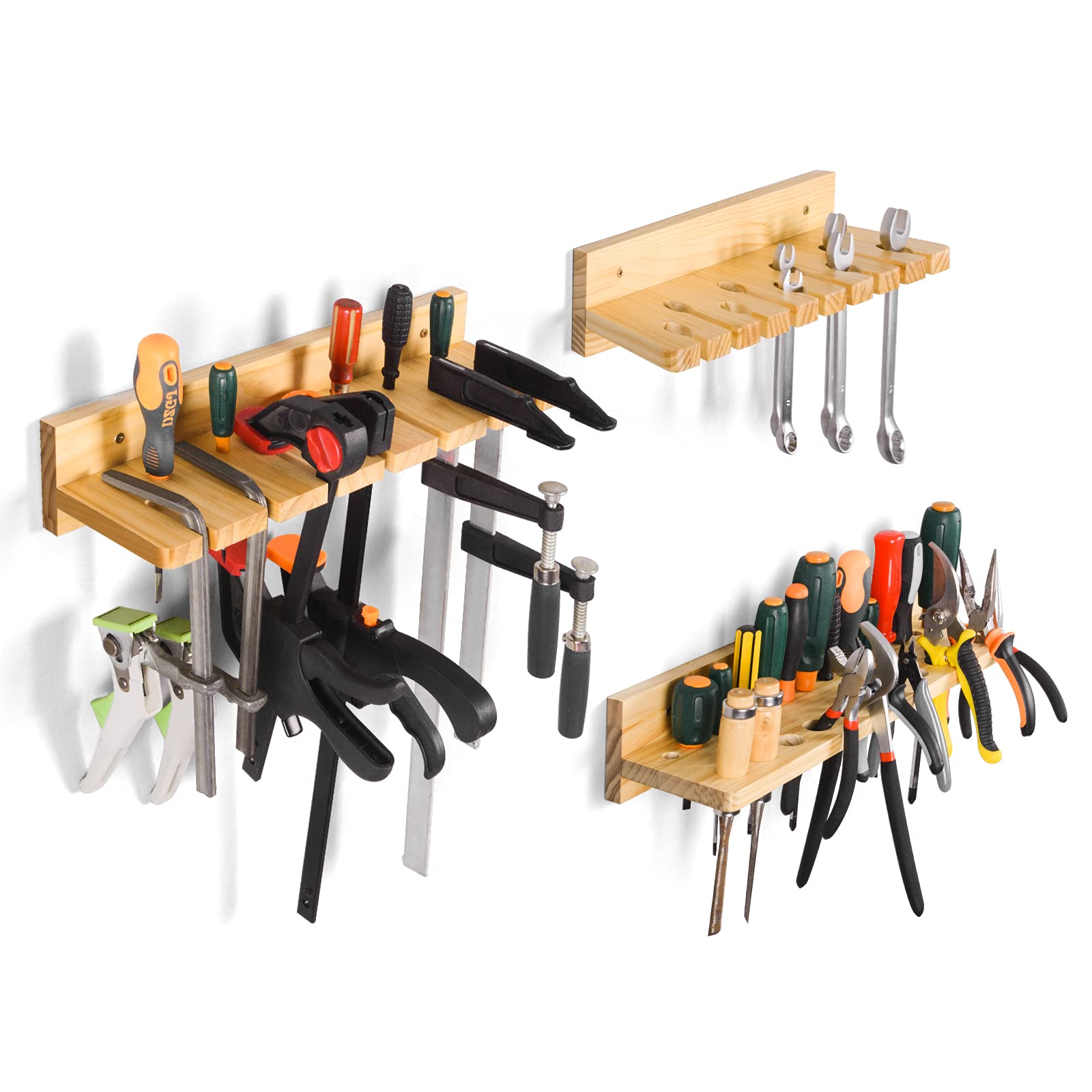 Ikkle Screwdriver Holder Wall Mounted Tool Storage Organizer Pliers ...