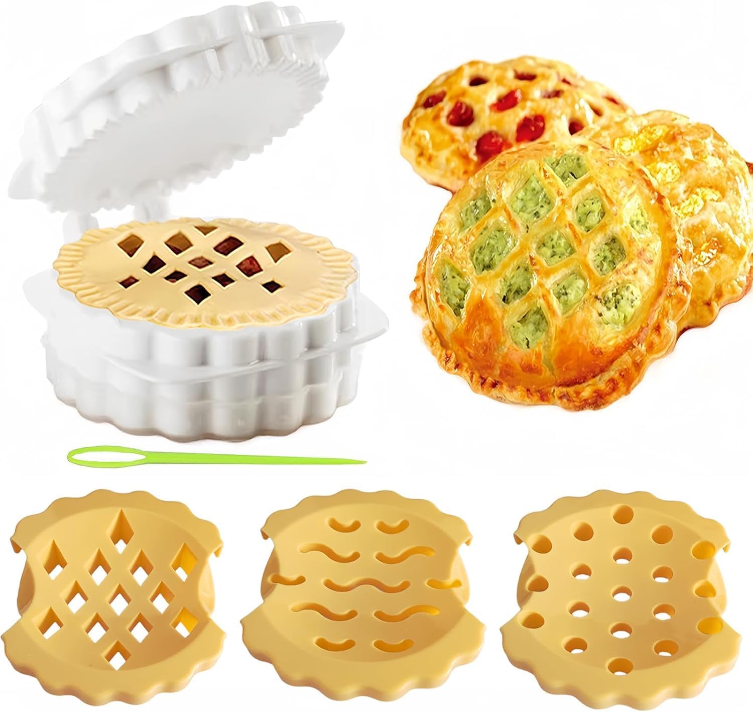 Amazon.com: Norpro Lattice Mini Pie Mold, 4.5" x 5.75" x 2" / 11.5cm x ...