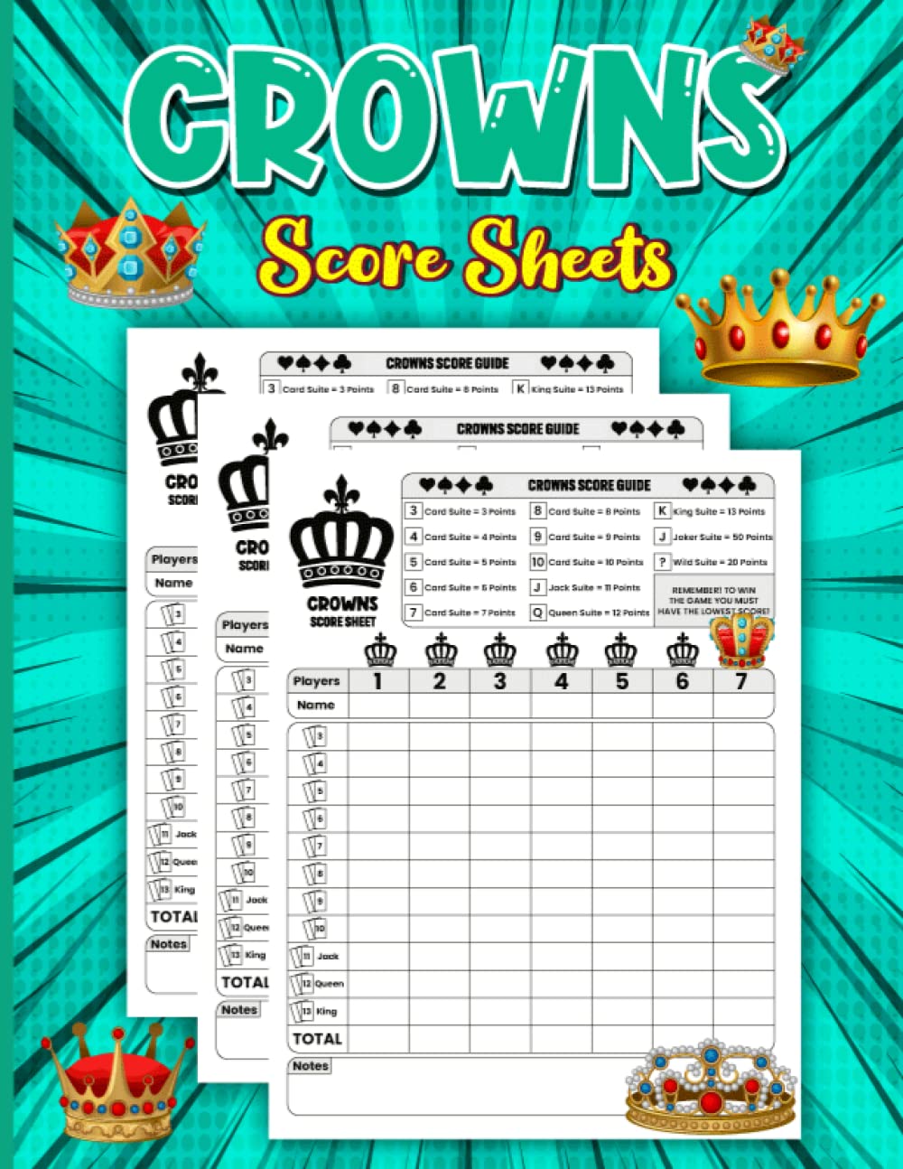 Crowns Score Sheets Score Sheets With Instructions Notepads With ...