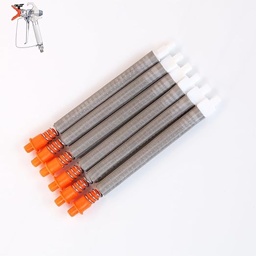 6-Pack 218133 100-Mesh Orange Airless Paint Spray Gun Filters ...