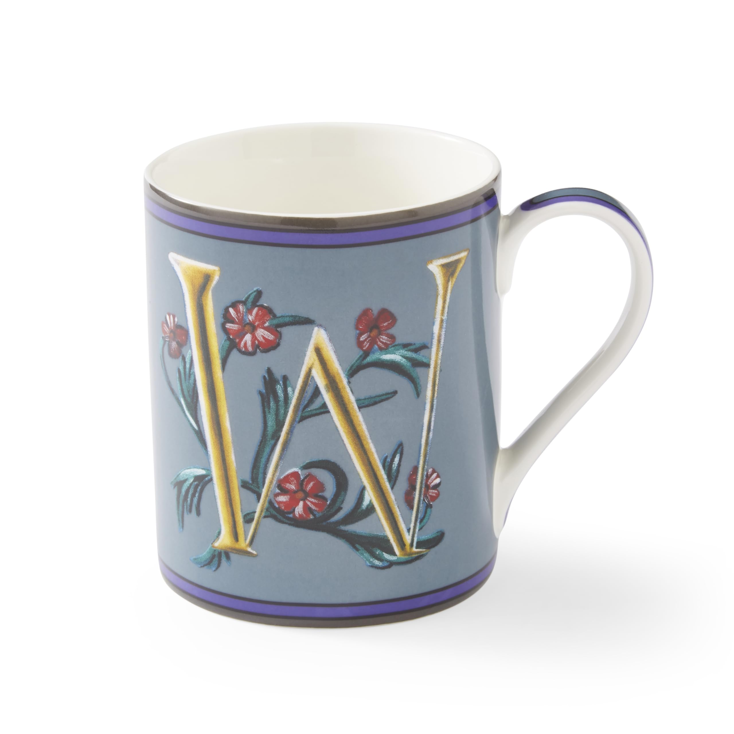 Amazon.com: Spode Kit Kemp 12oz Alphabet Mug | Letter W- Unique Stylish ...