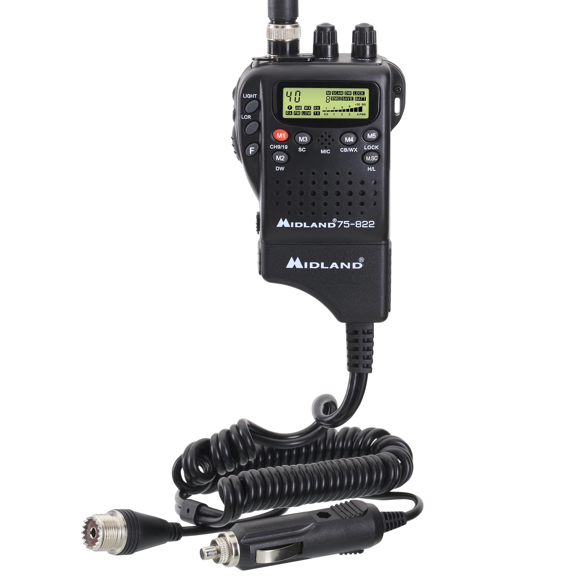 Amazon.com: Midland 75-822 Handheld CB Radio & Mobile CB Radio – Walkie ...