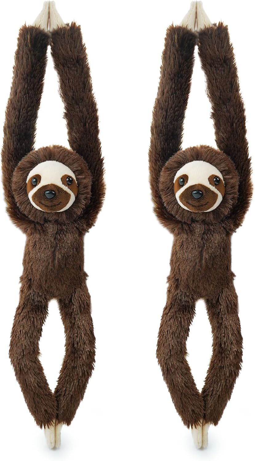 Amazon.com: 2 Pcs 50CM realistic hanging plush animal-filled Sloth Toys ...