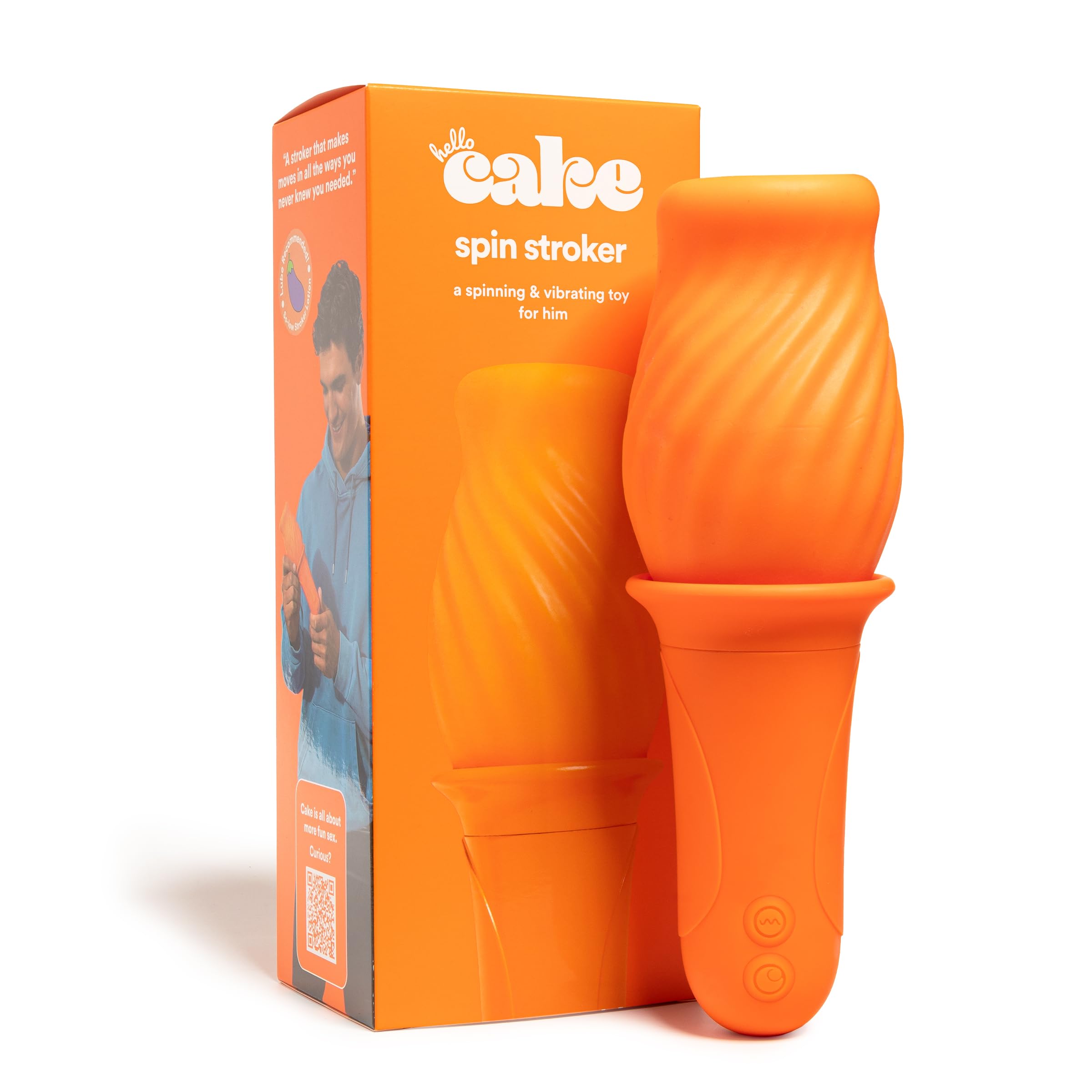 Amazon.com: Hello Cake Spin Stroker - Spinning & Vibrating Male Masturbation Stoker - Beaded ...
