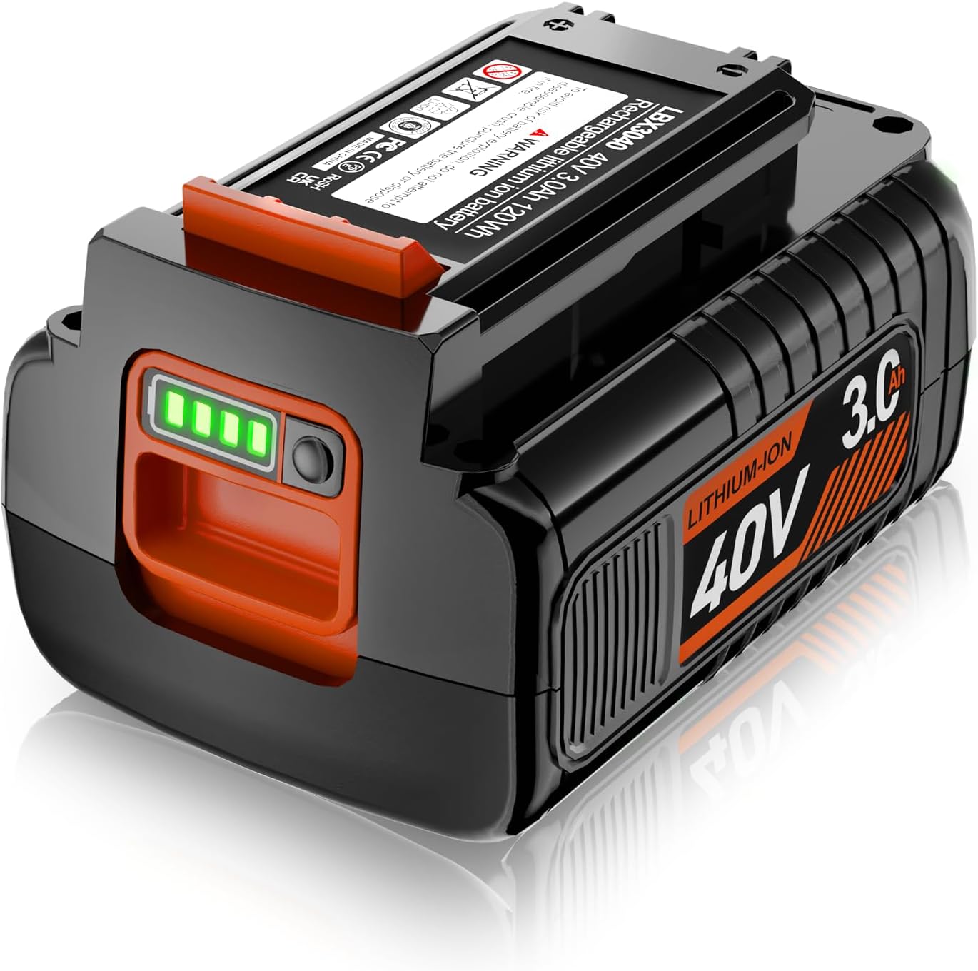 Amazon.com: IEFUU 40 Volt 2.0Ah Replacement for Black and Decker 40V Lithium Battery Max LBX2040 ...