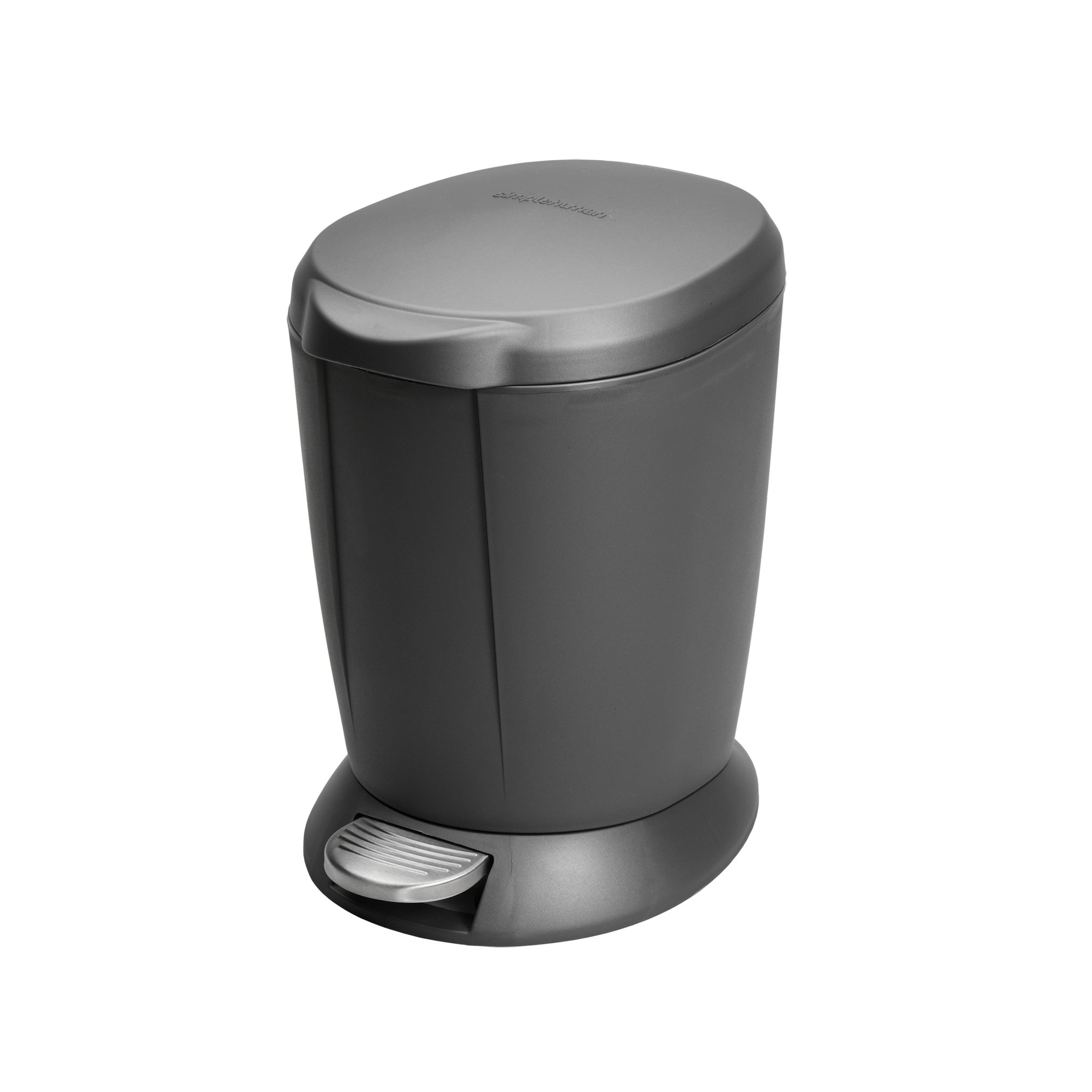 Amazon.com: simplehuman Plastic Mini Step Can, Grey, 6L : Home & Kitchen