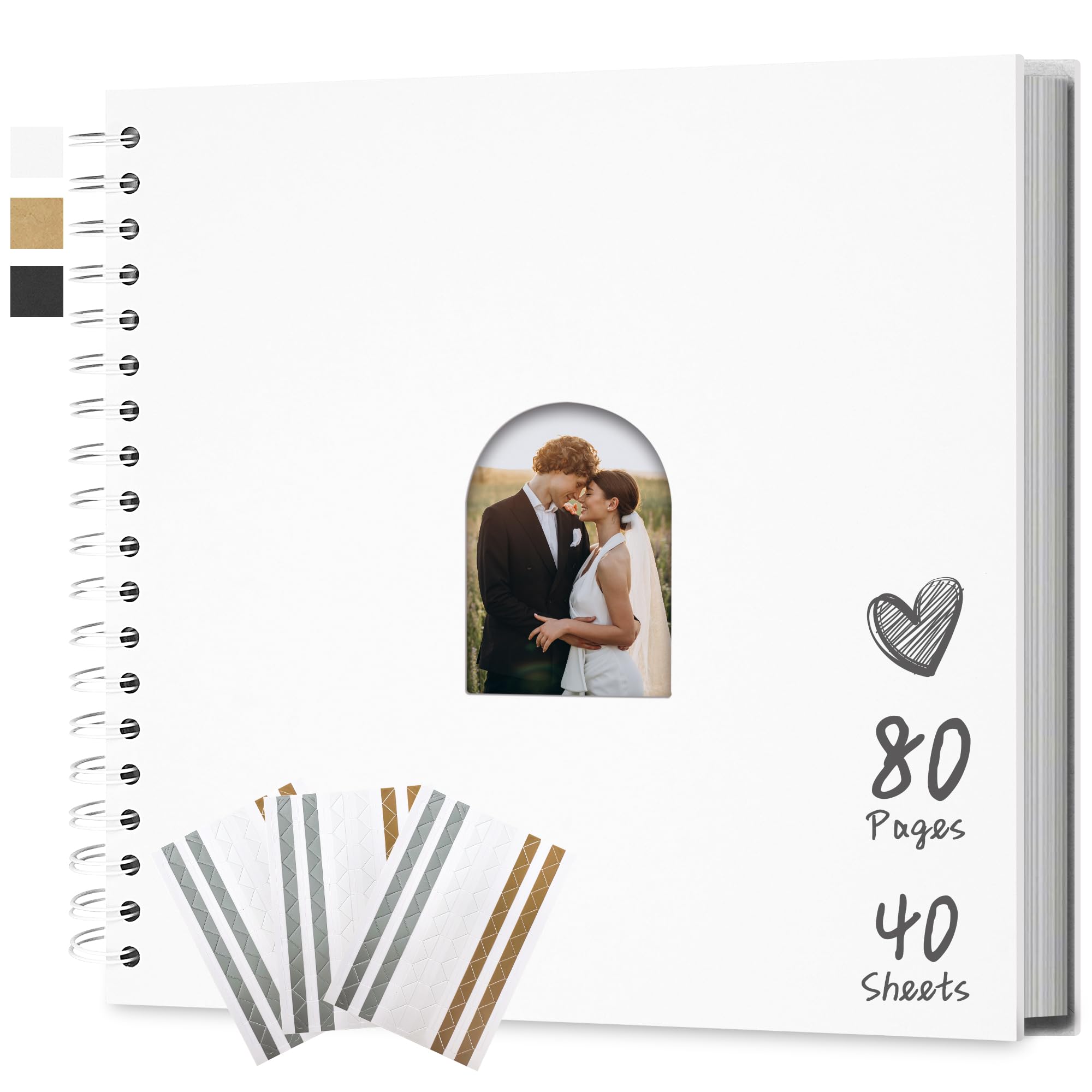 Snapklik.com : Scrapbook 10x10 Inch DIY Photo Album 40 Sheets Memory ...