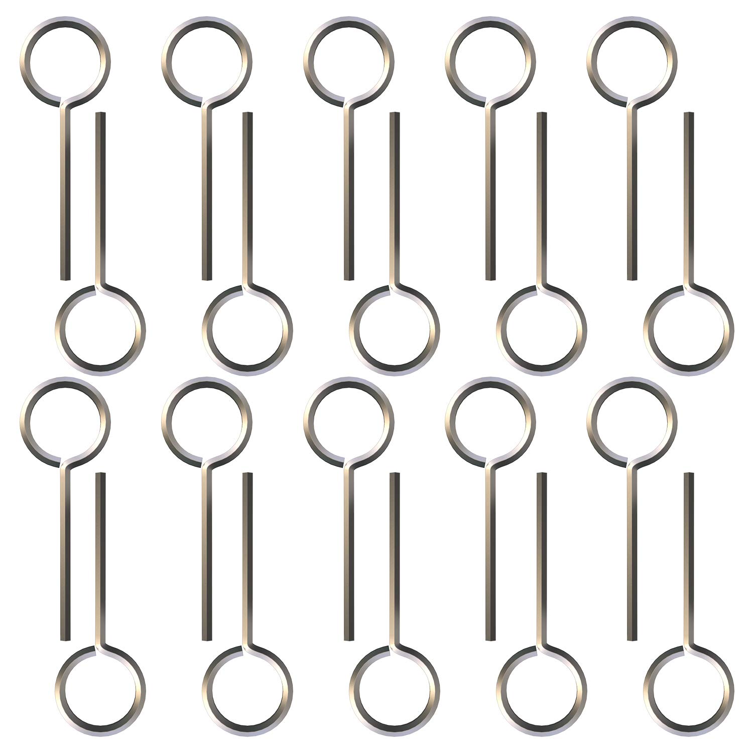 Buy PAGOW 20 Pack 5/32 inch Standard Hex Dogging Key with Full Loop ...